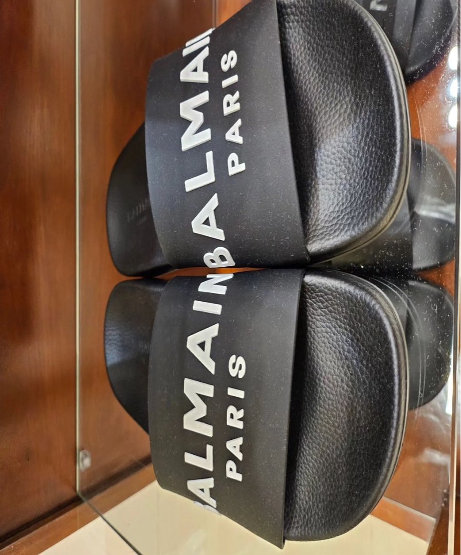 Balmain Slides, Men's Fashion, Footwear, Slippers & Slides on Carousell