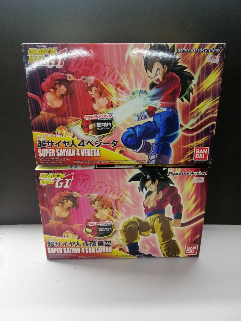 Bandai Figure-rise Standard Super Saiyan 4 Son Gokou & Vegeta (Set of 2), Hobbies & Toys, Toys ...