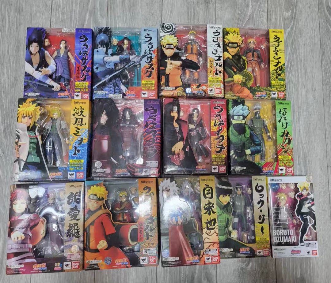 BANDAI S.H.FIGUARTS SHF NARUTO ITACHI BORUTO KAKASHI SERIES FIGURE ...