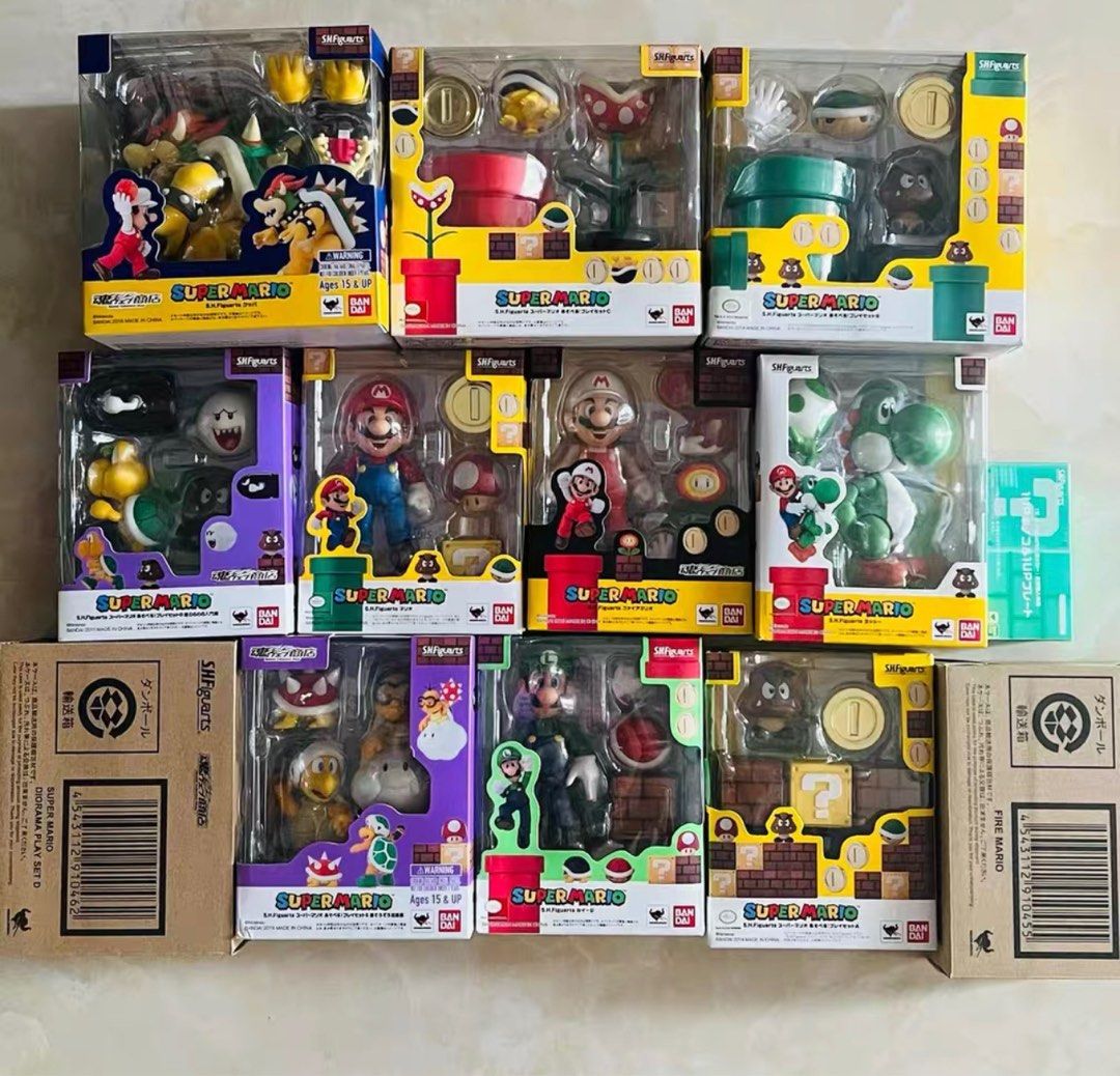 BANDAI S.H.FIGUARTS SHF SUPER MARIO FIGURE, Hobbies & Toys, Toys ...