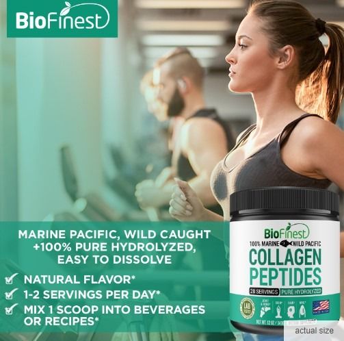 BioFinest Marine Collagen Peptides Powder 340gm - Sea Wild Caught ...