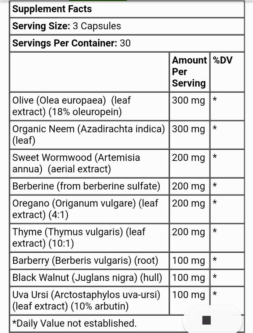 Biogenesis ParaBiotic Plus, Gluten Free, 90 Caps, Health & Nutrition ...