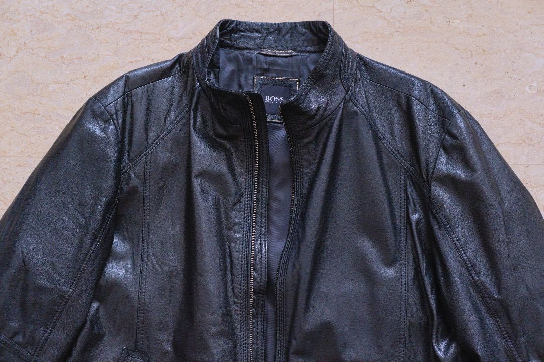 Boss leather jacket, Men's Fashion, Coats, Jackets and Outerwear on ...