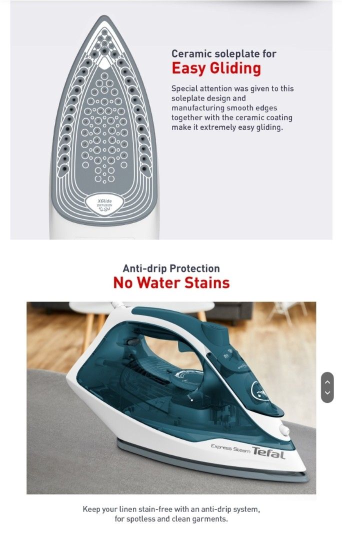 Brand New Tefal Express Steam Iron FV2831, TV & Home Appliances, Irons ...