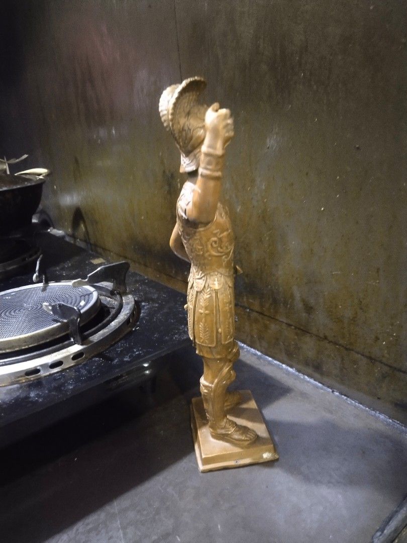 Brass roman soldier statue display, Hobbies & Toys, Memorabilia ...