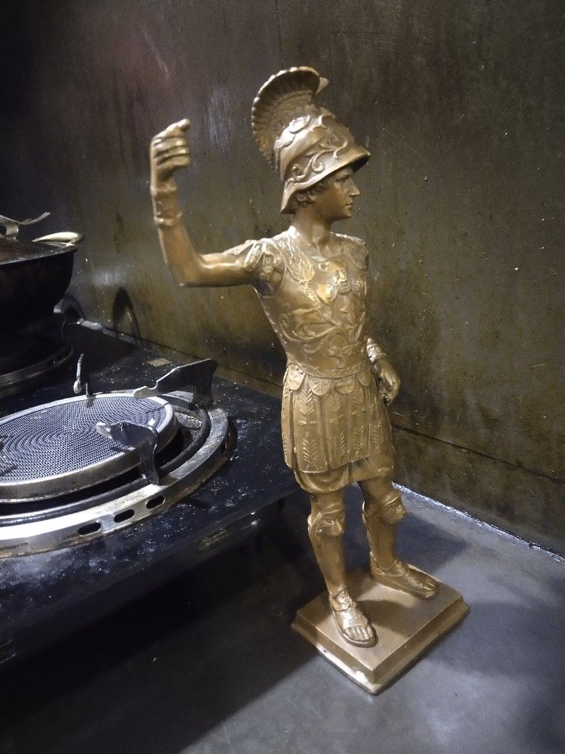 Brass roman soldier statue display, Hobbies & Toys, Memorabilia ...