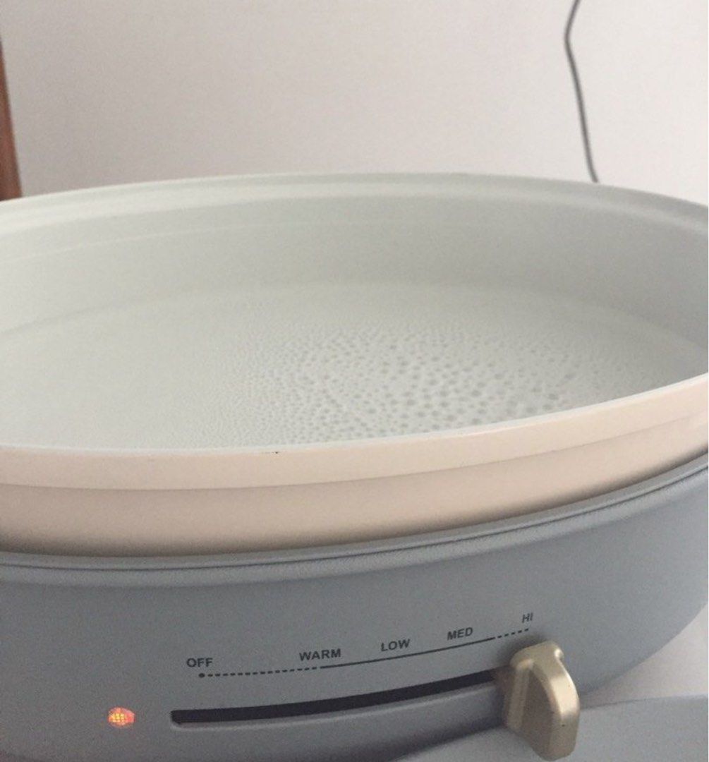 Bruno compact oval hot plate hotplate cooker pan steamer bbq hot pot ...