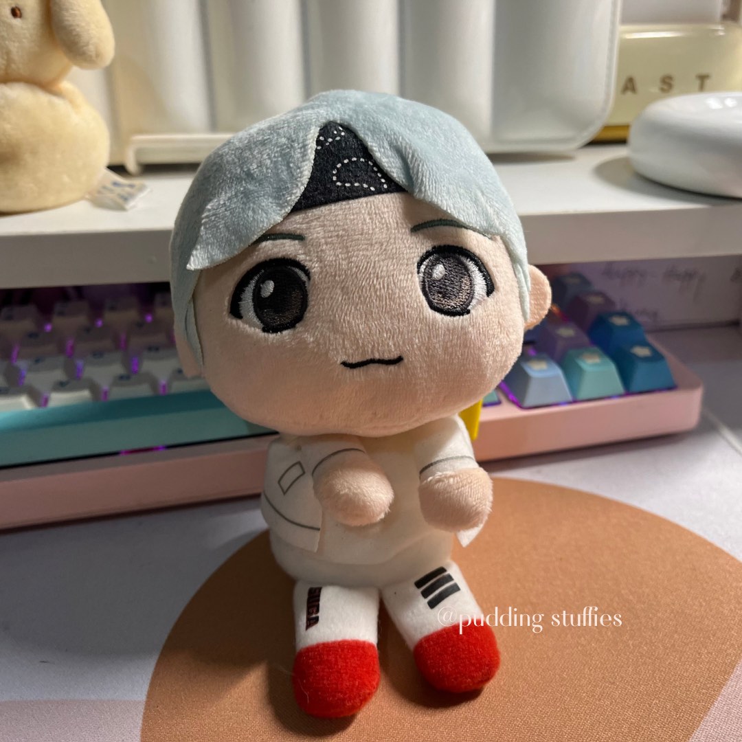 BTS Suga Tinytan Charm Plushie, Hobbies & Toys, Toys & Games on Carousell