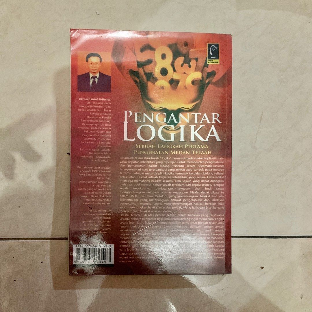 Buku Pengantar Logika - B Arief Sidharta, Buku & Alat Tulis, Buku di ...