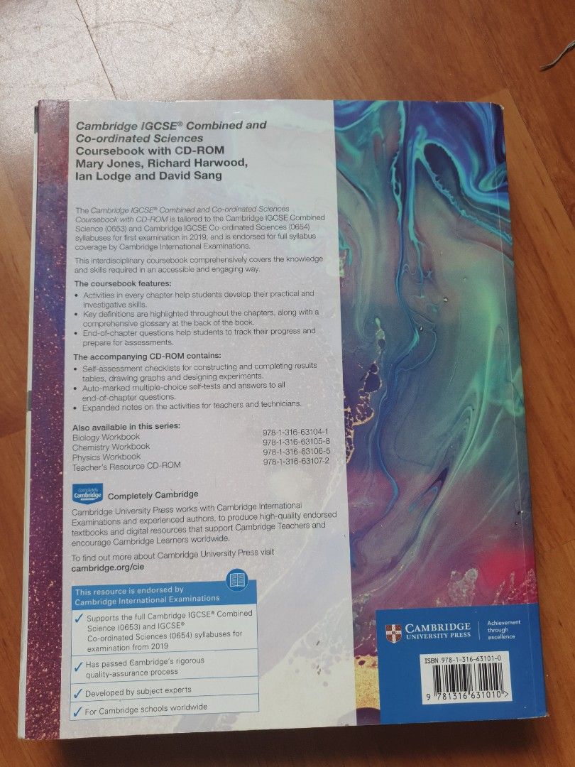 Cambridge Igcse Combined And Co Ordinated Sciences Coursebook Hobbies And Toys Books And Magazines