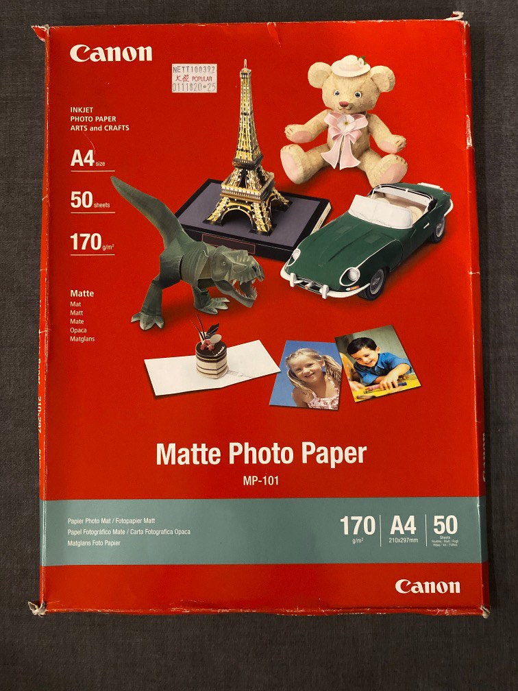 Canon Matte Photo Paper A4, Computers & Tech, Printers, Scanners ...