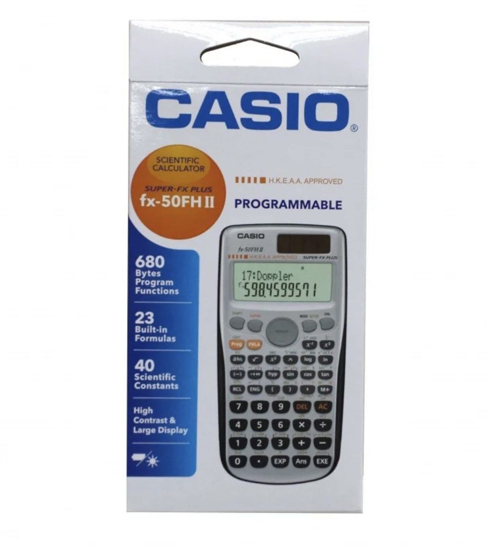Casio 計數機 fx 50 FH II, 電腦＆科技, 商務用科技產品 - Carousell