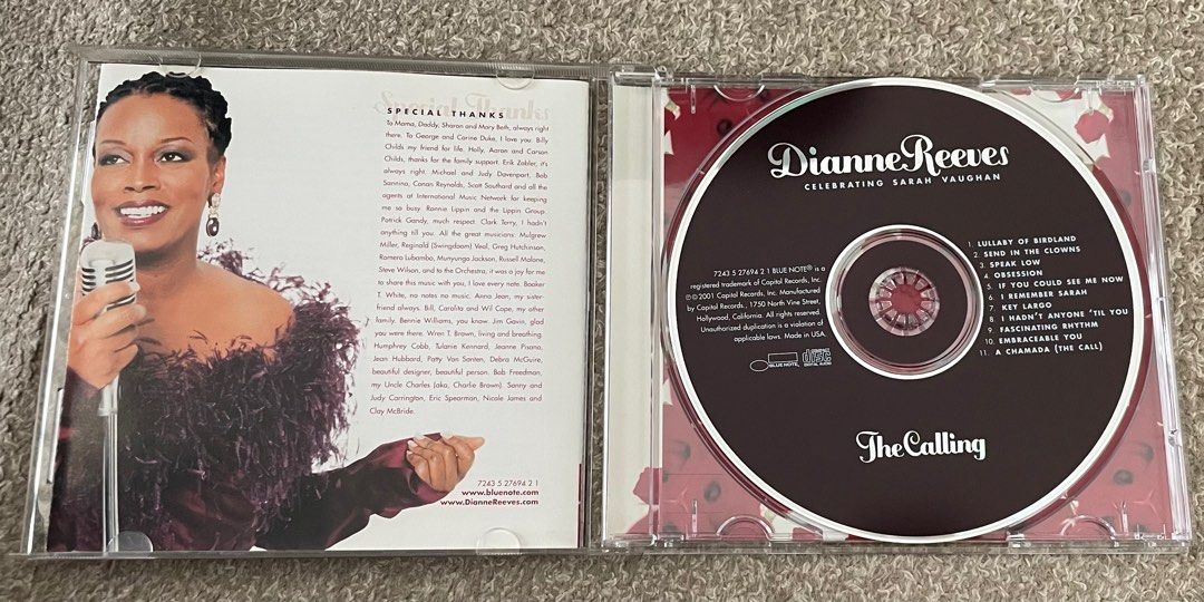 CD: jazz, female vocals - Diana Reeves Celebrating Sarah Vaughan US ...