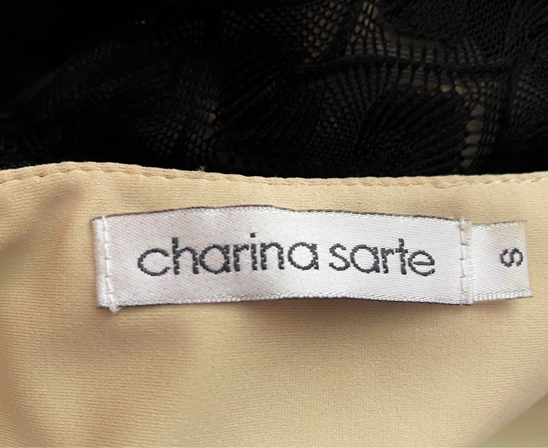 Charina Sarte black lace bodycon dress, Women's Fashion, Dresses & Sets ...