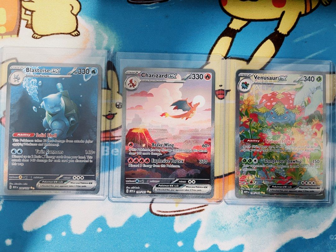 venusaur charizard blastoise 151