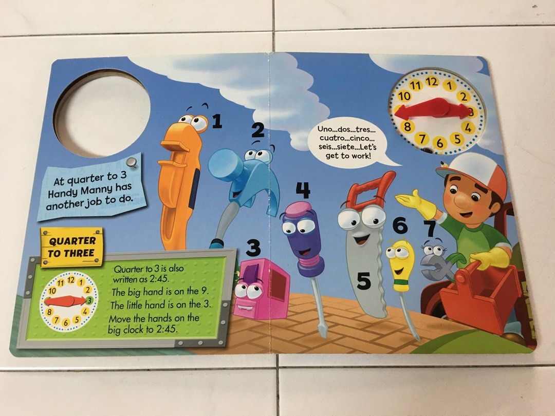 Children’s Tool Book : Disney Handy Manny Always on Time, Hobbies ...