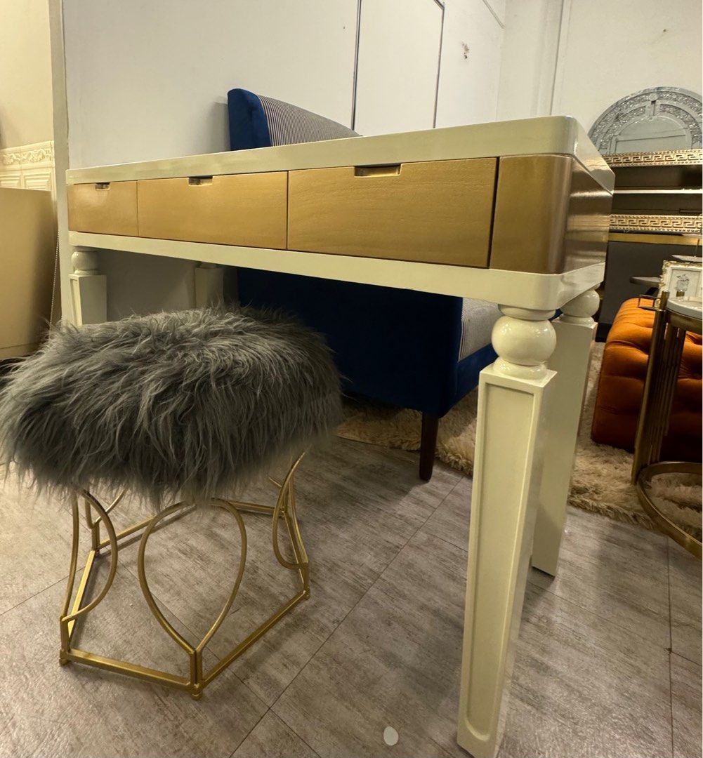 Contemporary Luxe | Study table | Vanity table, Furniture & Home Living ...
