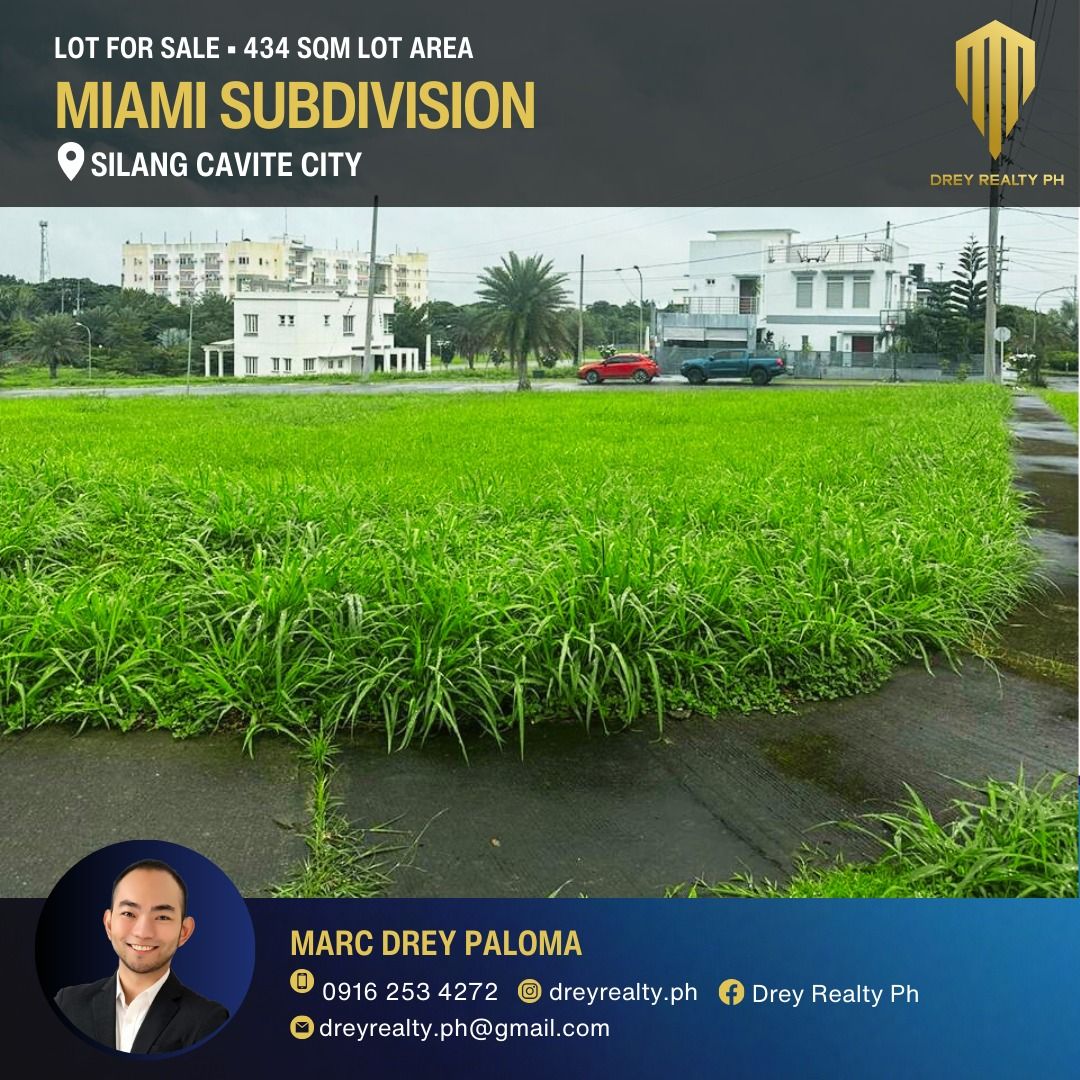 Corner Lot in Miami Subdivision South Forbes at 434 SQM Lot Area, in ...