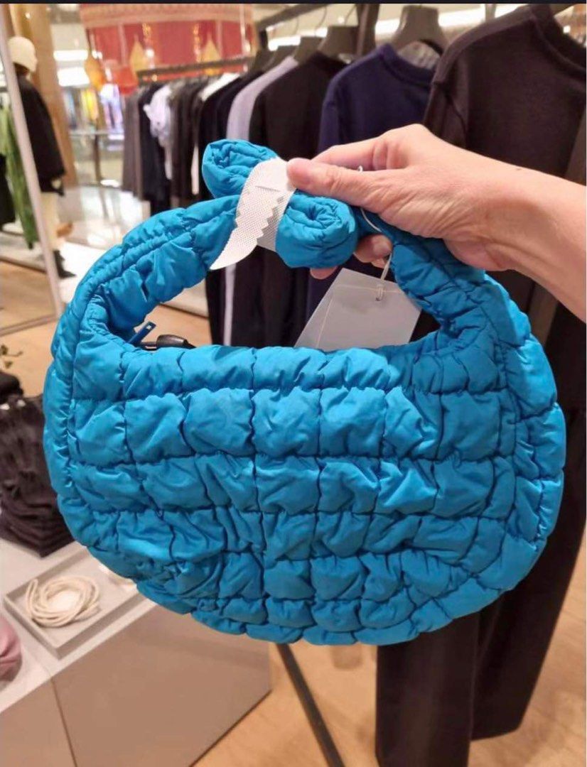 COS Quilted Mini Bag in Turquoise, Women's Fashion, Bags & Wallets ...