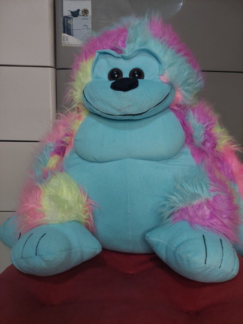 Dave and Busters Rainbow Gorilla x Monkey Lifesize Plush/Stufftoy ...