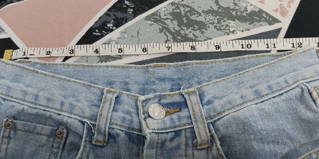 DENIM PANTS (EMBROIDERED BACK TEXT), Women's Fashion, Bottoms, Jeans on ...