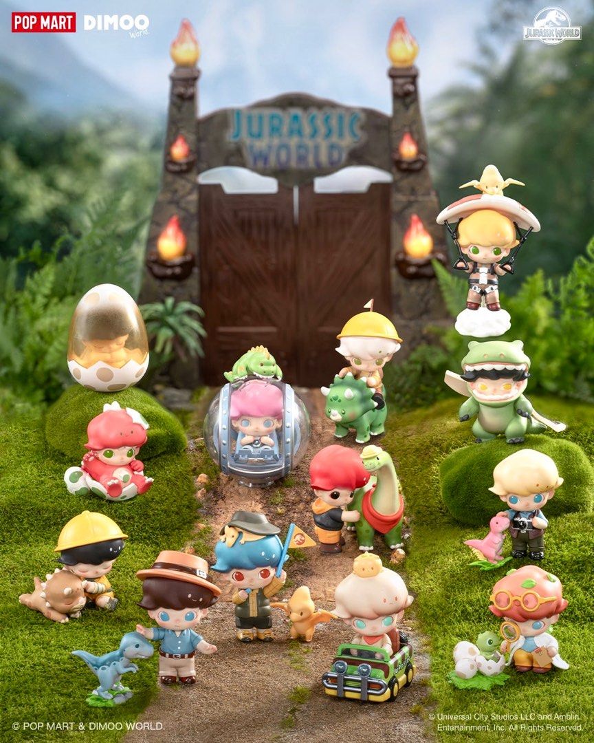 Dimoo Jurassic Figurine Full Set, Hobbies & Toys, Toys & Games on Carousell