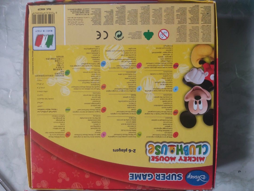 Disney Mickey Mouse Board Game, Hobbies & Toys, Toys & Games on Carousell