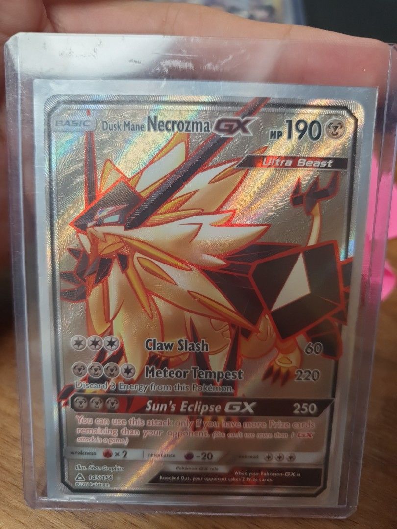 Dusk Mane Necrozma GX 145/156 UR, Hobbies & Toys, Toys & Games on Carousell