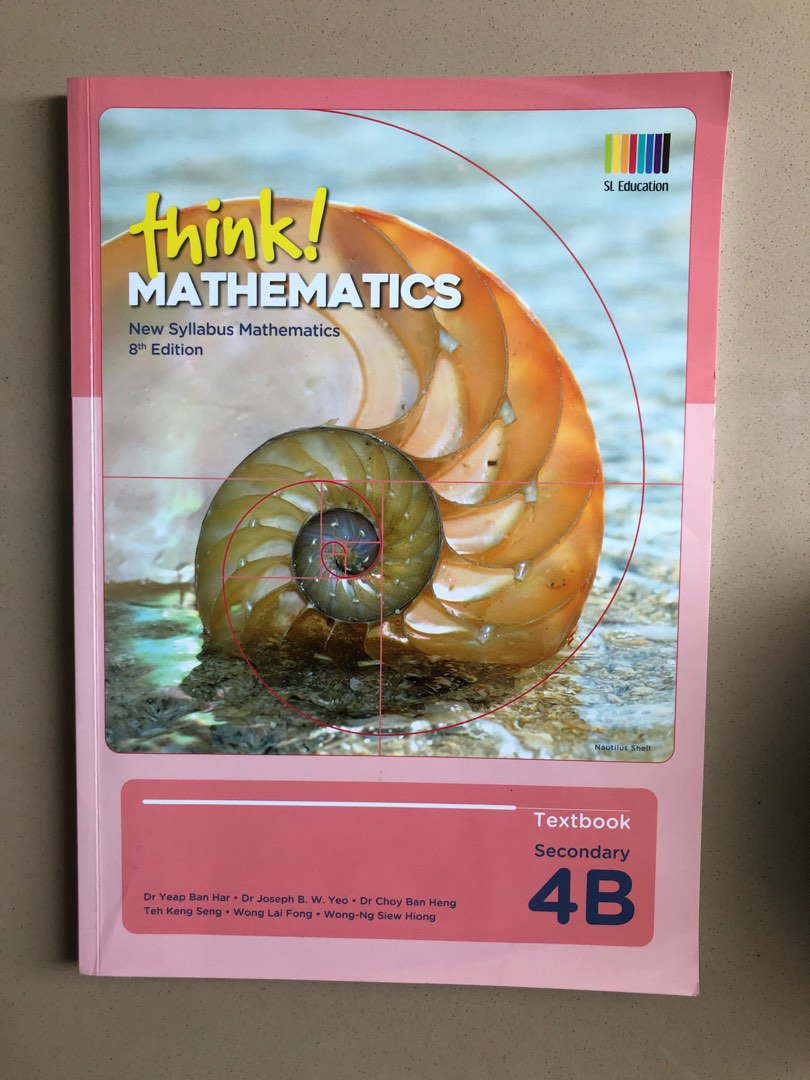 Emath 4B textbook (ShingLee think!Mathematics), Hobbies & Toys, Books ...