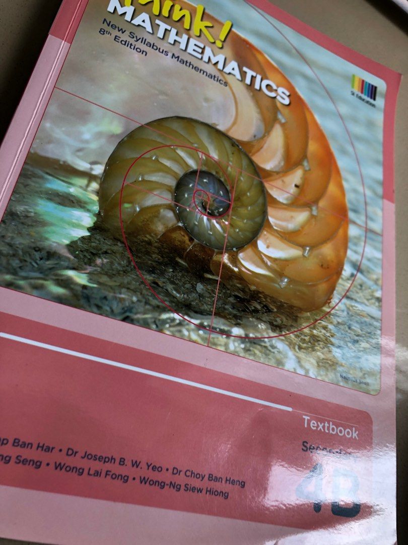 Emath 4B textbook (ShingLee think!Mathematics), Hobbies & Toys, Books ...