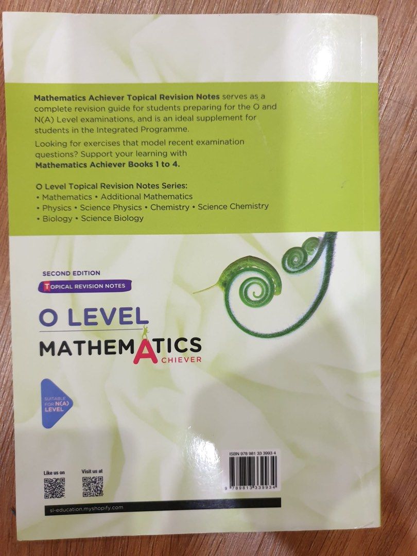 Emath O level topical revision notes, Hobbies & Toys, Books & Magazines ...