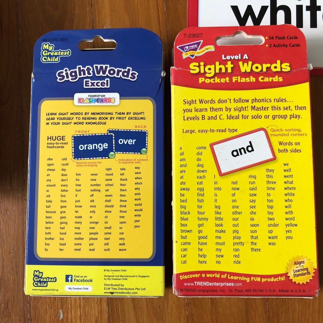 English sight words Math addition pictorial phonics flash cards for ...