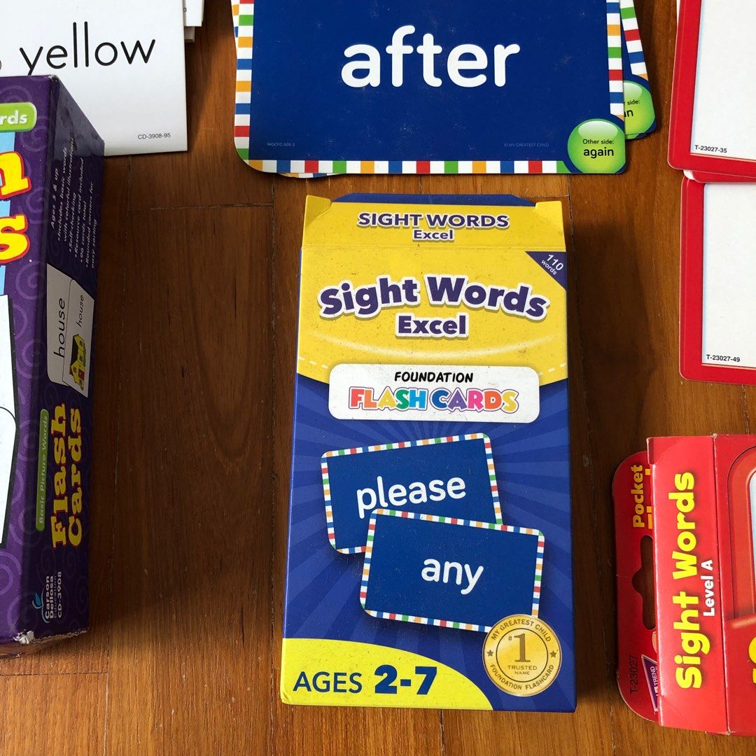 English sight words Math addition pictorial phonics flash cards for ...