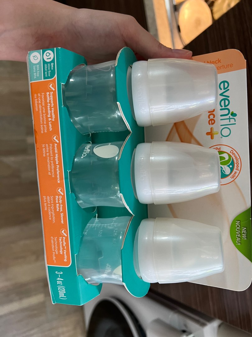 Evenflo Balance+ Bottles, Standard, 0+ Months, Slow Flow, 3 Bottles ...