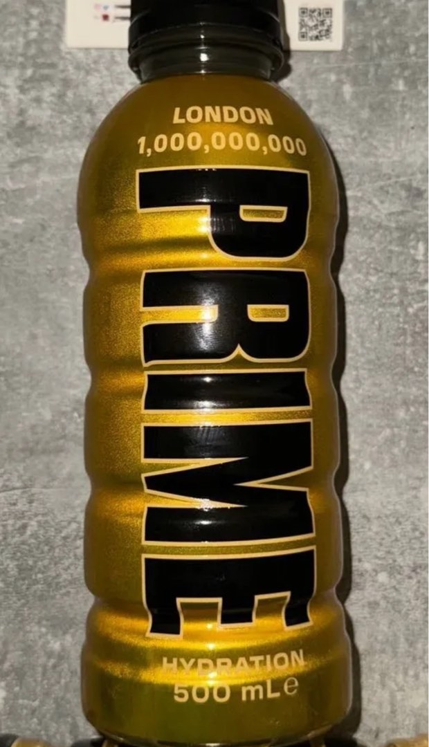 Extremely Rare Limited Edition London Gold Prime Hydration Drink(Have ...