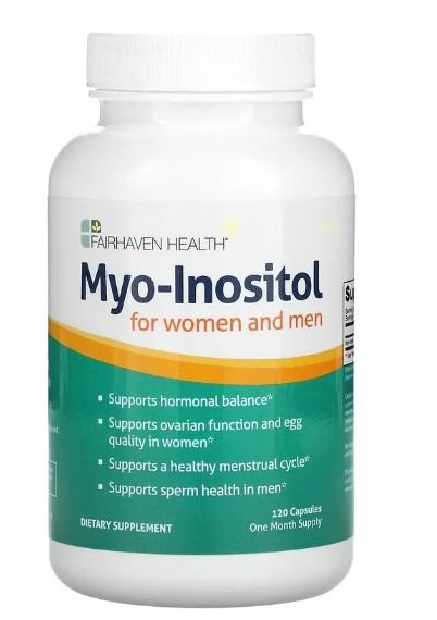 Fairhaven Health, Myo-Inositol, For Women and Men, 120 Capsules, Health ...