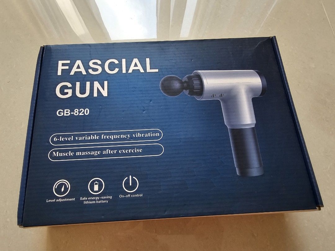 Fascial Gun GB-820, Health & Nutrition, Massage Devices on Carousell