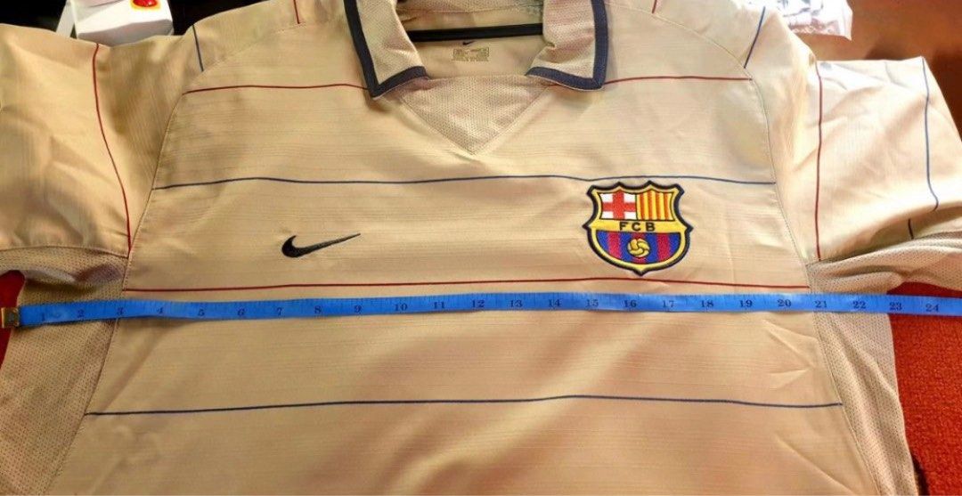 FC Barcelona 2001-02 Away soccer/football jersey/kit rare/retro/vintage ...
