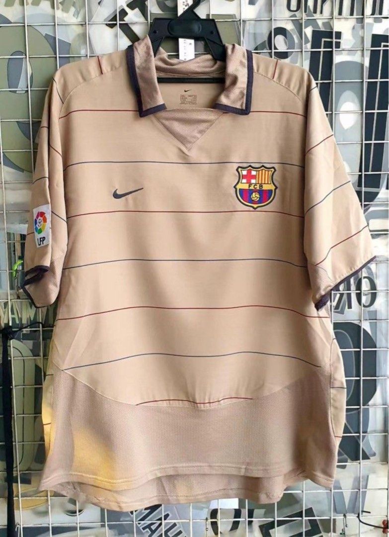 FC Barcelona 2001-02 Away soccer/football jersey/kit rare/retro/vintage ...