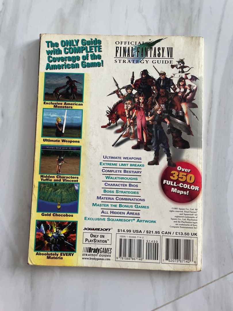 FF7 strategy guide, Hobbies & Toys, Toys & Games on Carousell