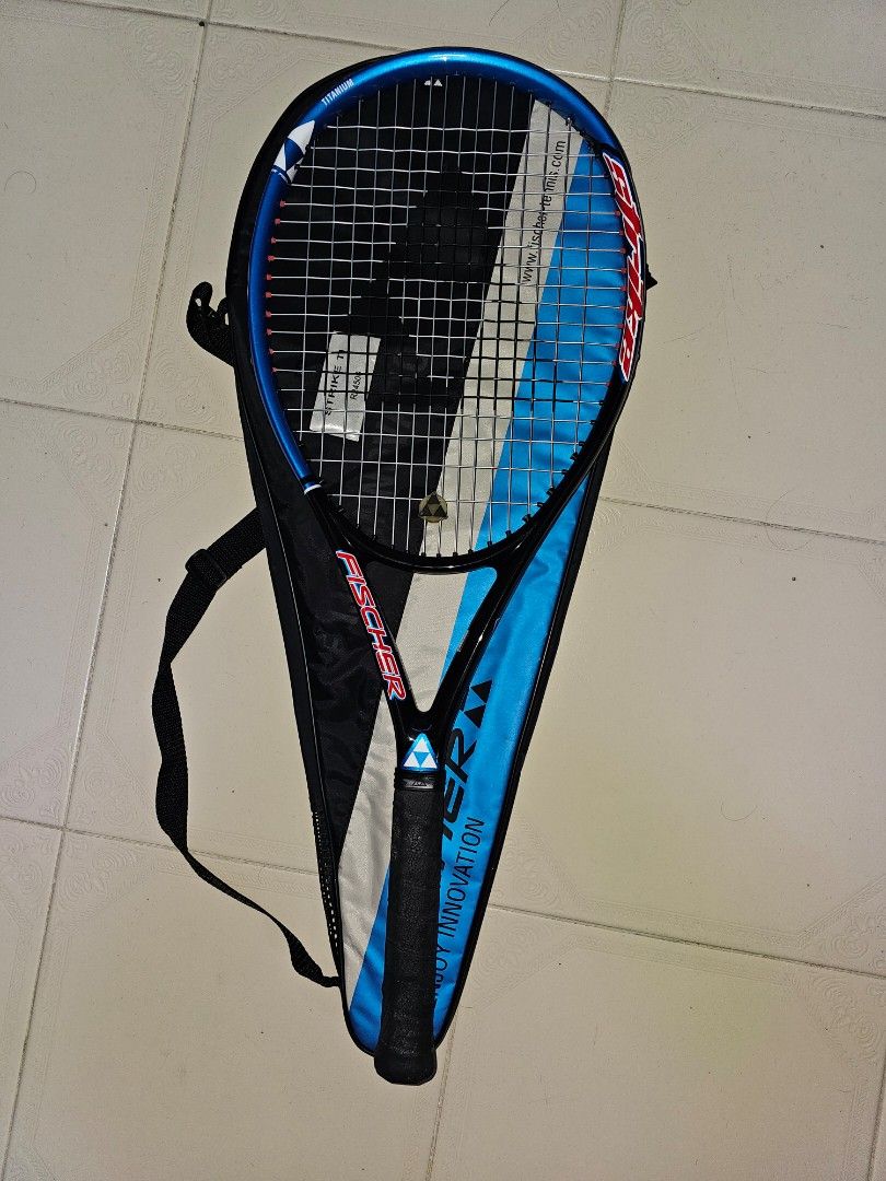 Fischer tennis racket, Sports Equipment, Sports & Games, Racket & Ball ...