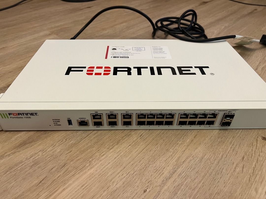 （二手）（超平）Fortinet Fortigate 100E Next-gen Firewall 防火牆(No UTM License ...