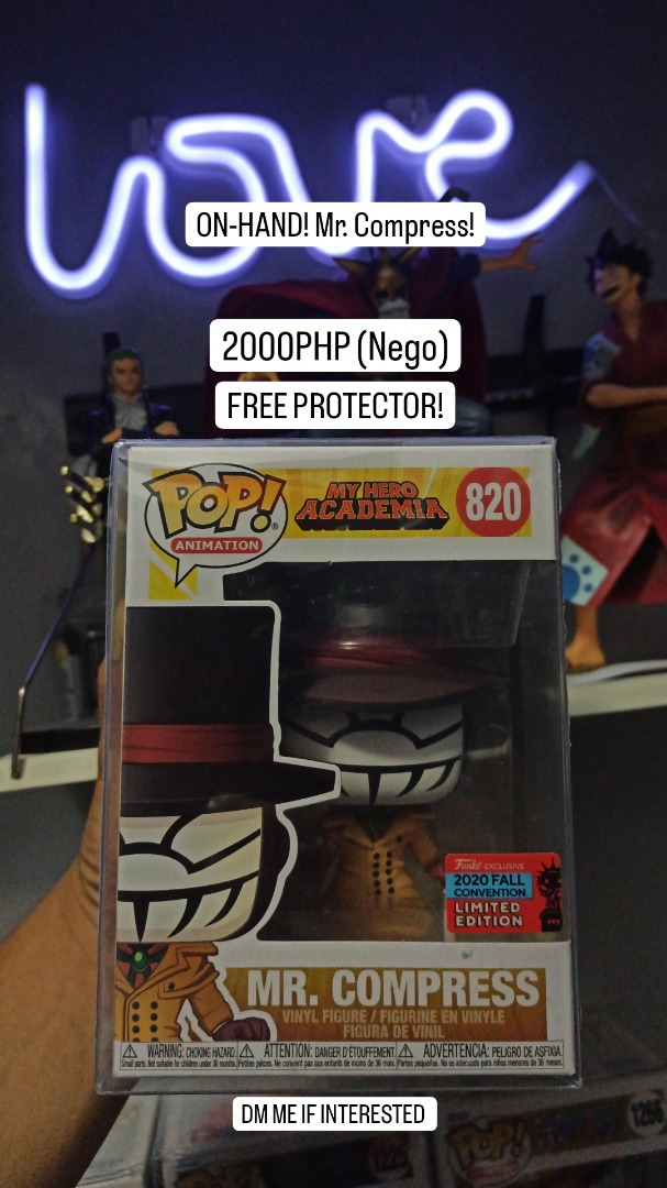 Funko Pop! Mr. Compress 820 FCE, Hobbies & Toys, Toys & Games on Carousell