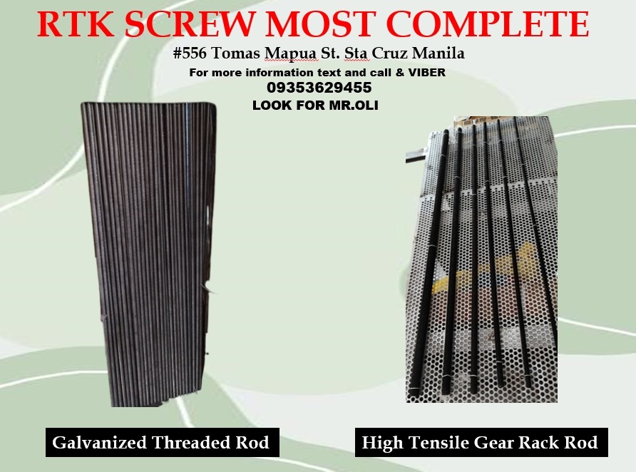 Galvanized Threaded Rod & High Tensile Gear Rack Rod, Commercial ...