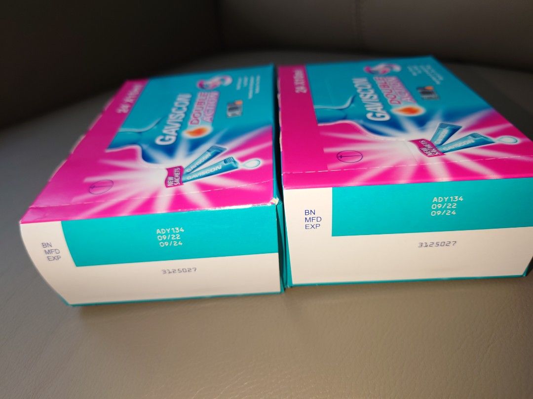 Gaviscon double action 24x10ml 2 box, Health & Nutrition, Health ...