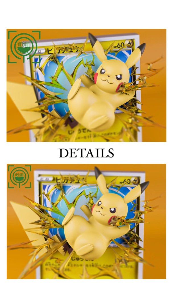 GEISHA Studio - Pokemon Card Series - Pikachu, Hobbies & Toys, Toys ...