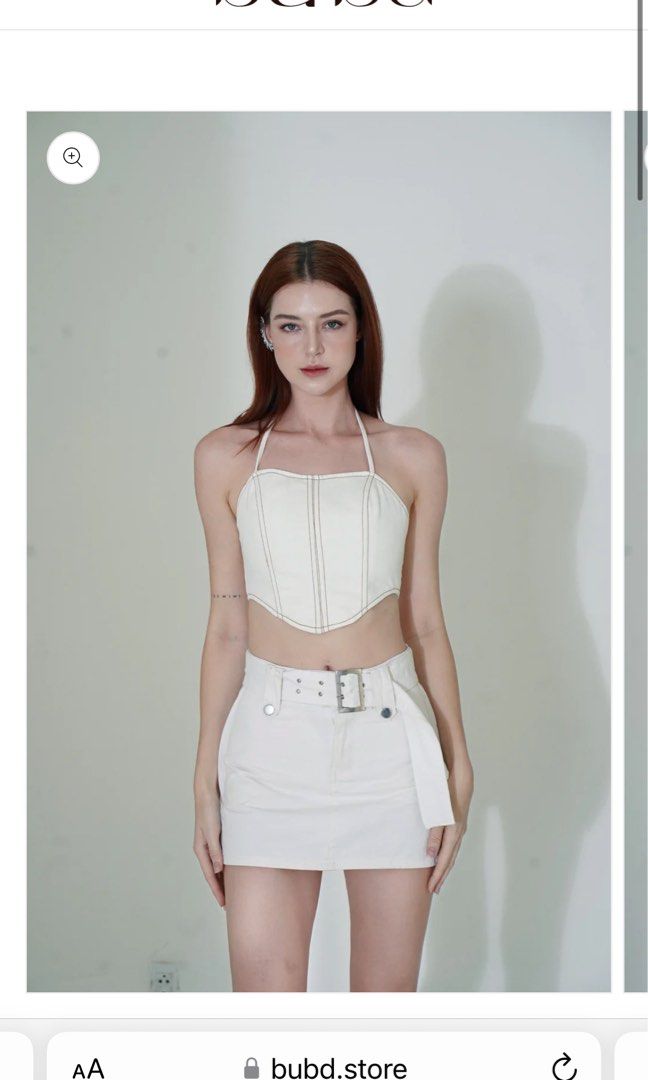 GIGI Corset in White Bubd, Women's Fashion, Tops, Other Tops on Carousell