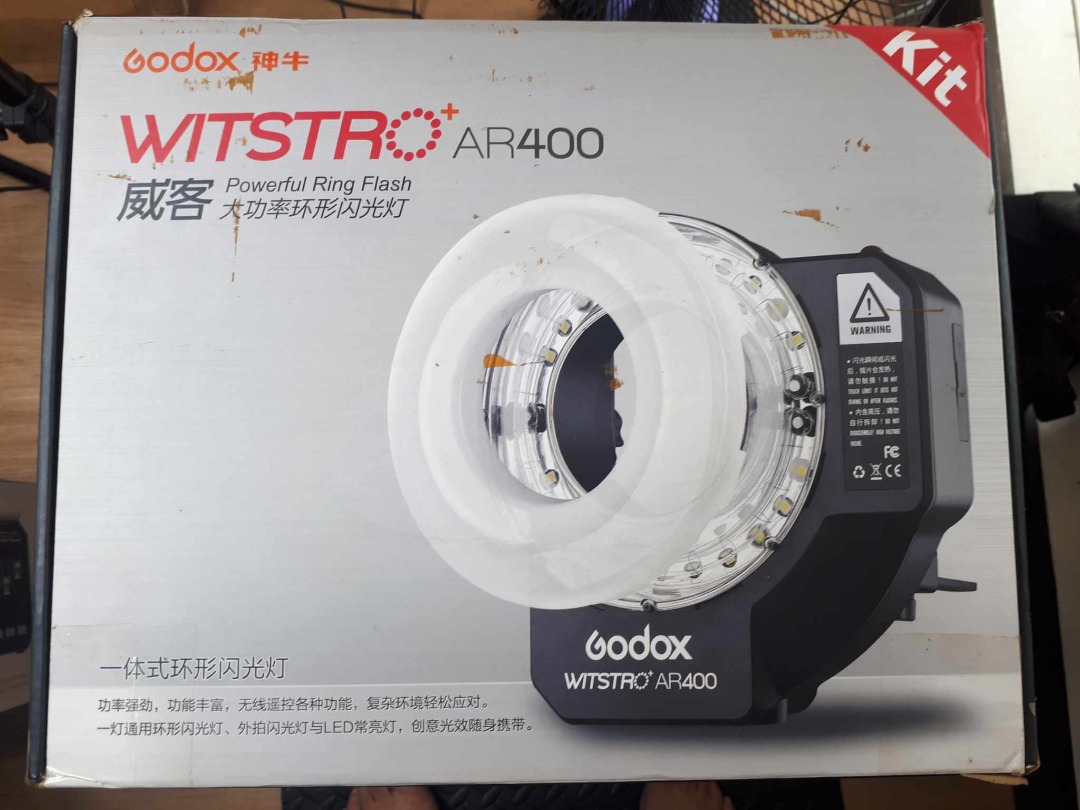 GODOX WITSTRO AR400 RING FLASH, Photography, Photography Accessories, Lighting & Studio ...