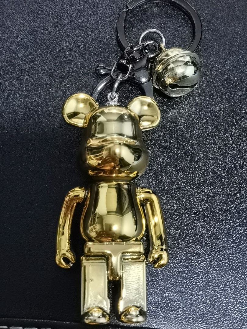Gold BEARBRICK Keychain, Hobbies & Toys, Toys & Games on Carousell