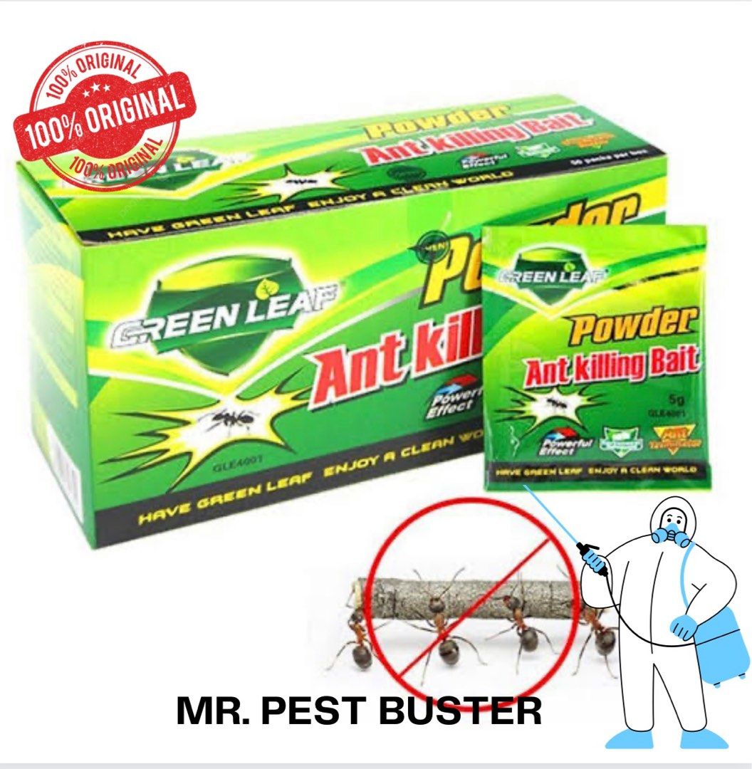 Green Leaf Cockroach, Ant and Fly Bait Powder, Furniture & Home Living ...